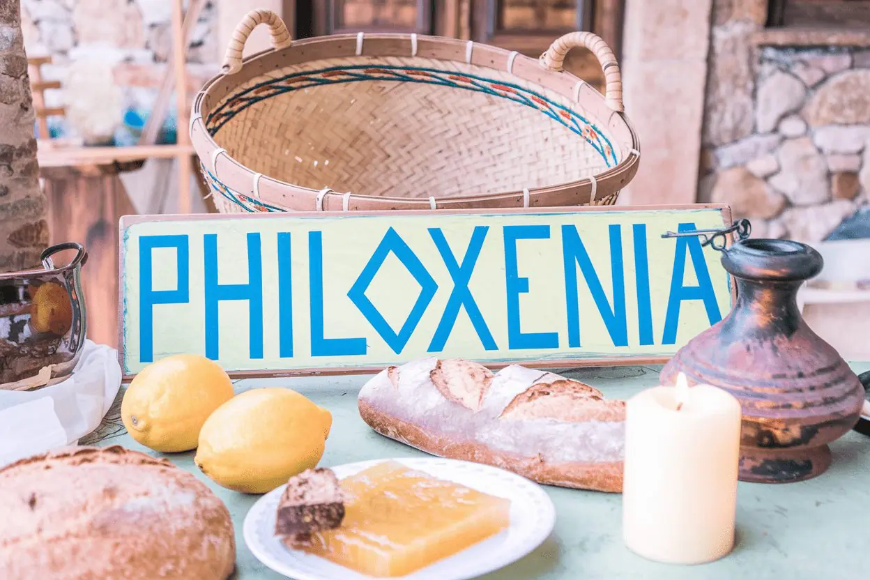 What is served at an Authentic Greek Wedding feast?